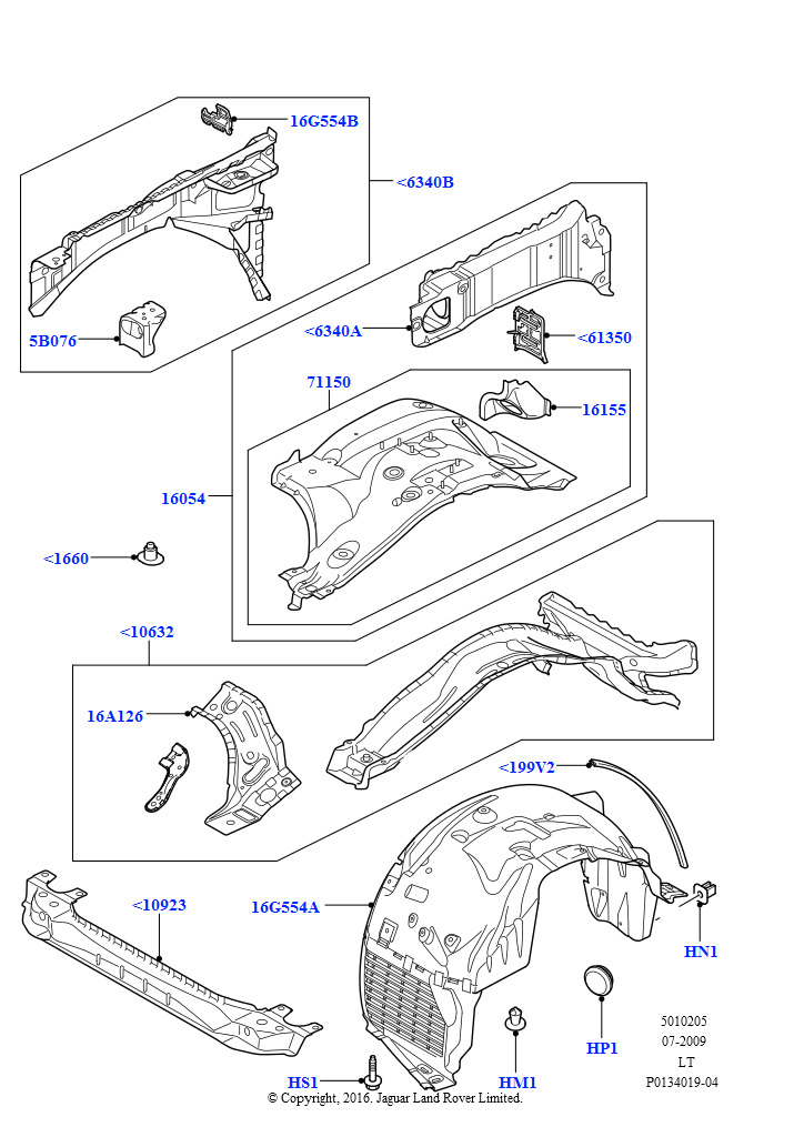 КОЛЕСНАЯ АРКА [AWJ780210] для RANGE ROVER SPORT 2005 - 2009, цена руб ...